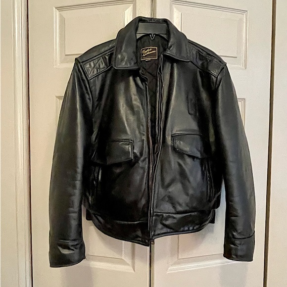 Vintage | Jackets & Coats | Taylors Leatherwear Vintage Black Leather Patch Jacket | Poshmark